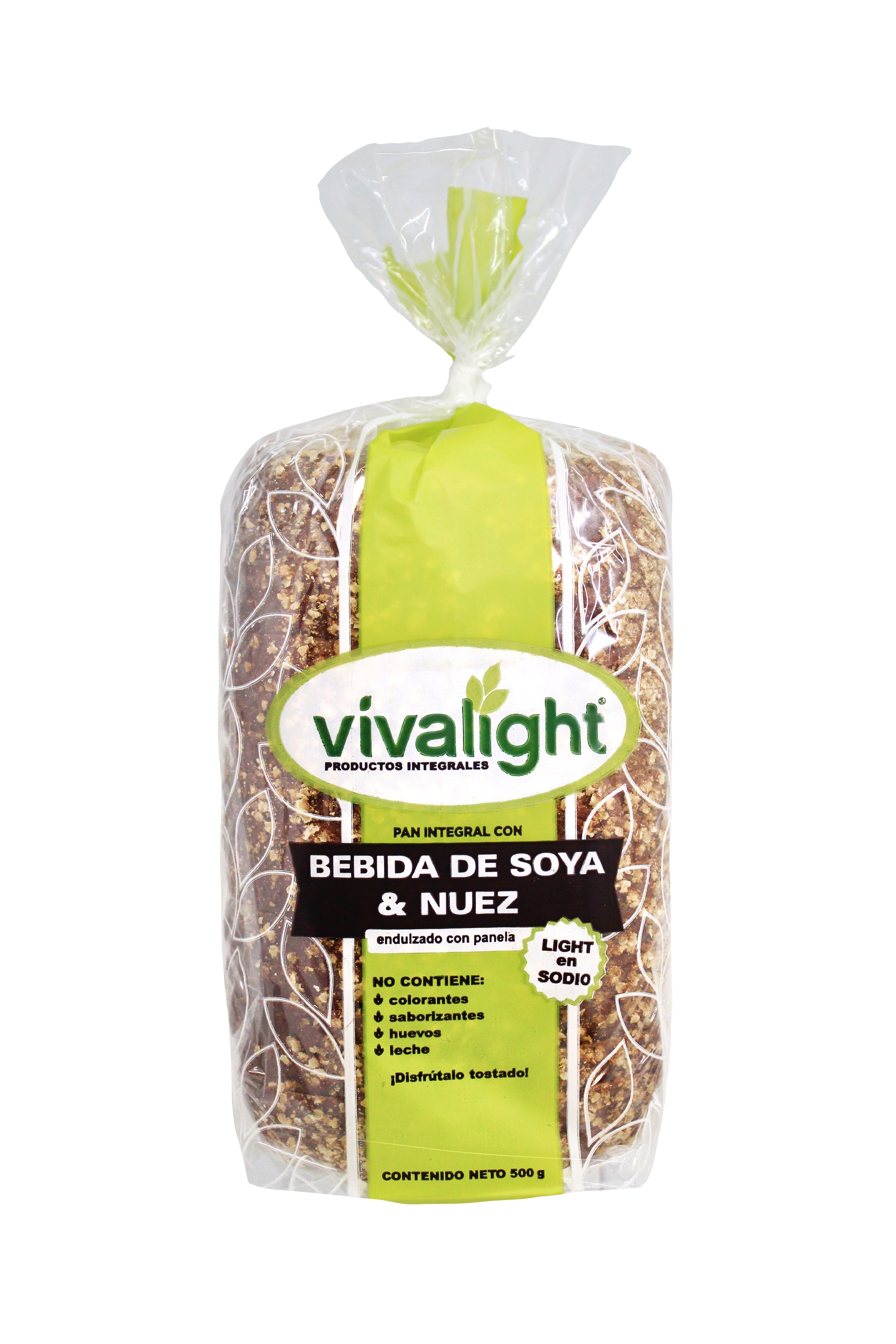 Pan integral con bebida de Soya & Nuez. – vivalight colombia